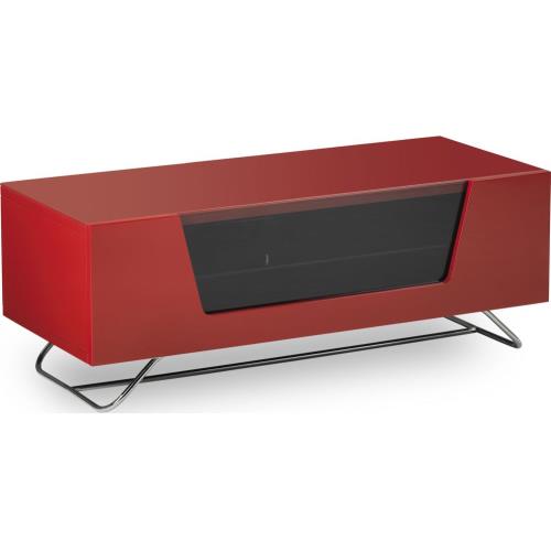Noel Grimley Electrics Alphason Chromium 2 1000 Red TV Stand CRO21000CBRD