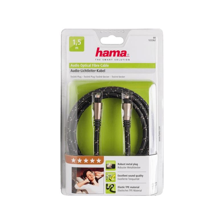 Noel Grimley Electrics - Hama 1 5m Audio Optical Fibre Cable 122262