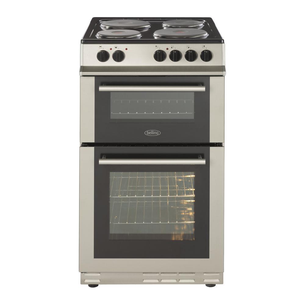 Noel Grimley Electrics - Belling 50cm Solid Plate Silver Cooker FS50EPDOS