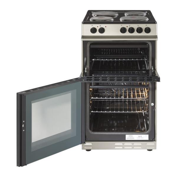 Noel Grimley Electrics - Belling 50cm Solid Plate Silver Cooker FS50EPDOS
