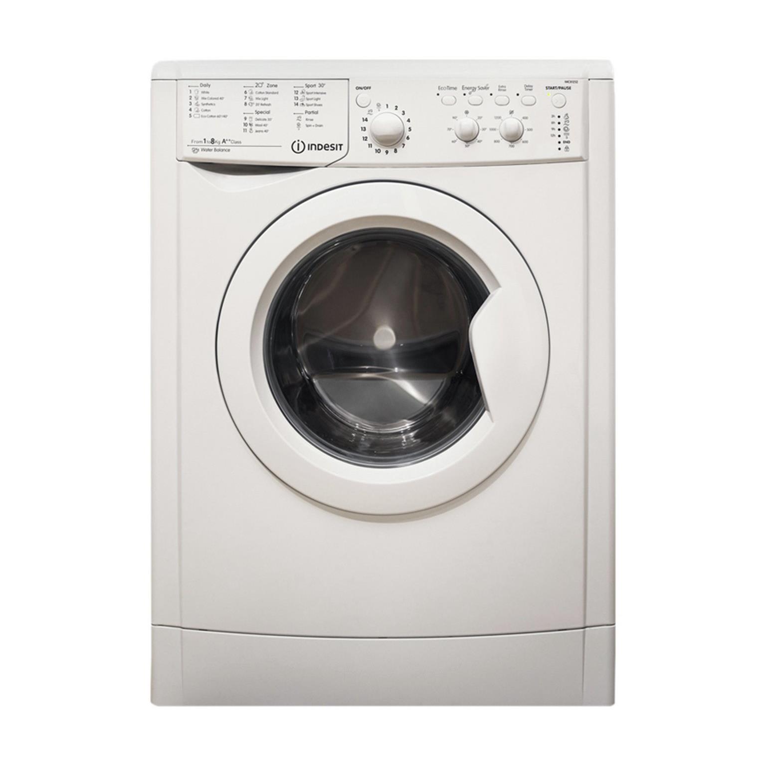 Noel Grimley Electrics - Indesit 8kg 1200 Spin EcoTime White Washing ...