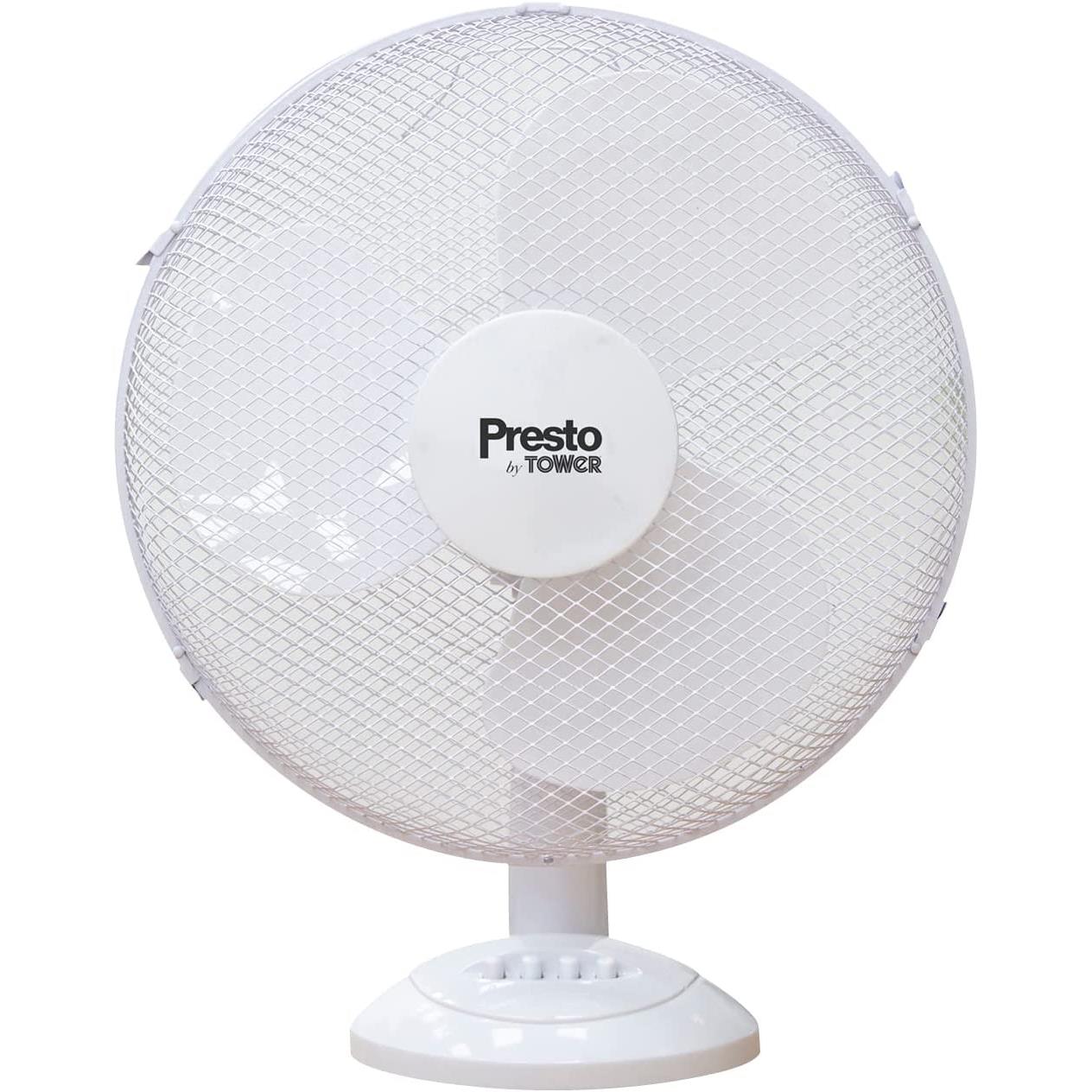 Noel Grimley Electrics - Presto by Tower PT600002 Desk Fan with 3 Speed ...