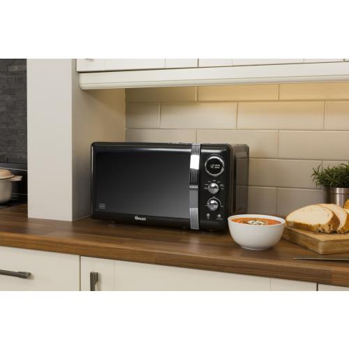 Swan retro microwave black store